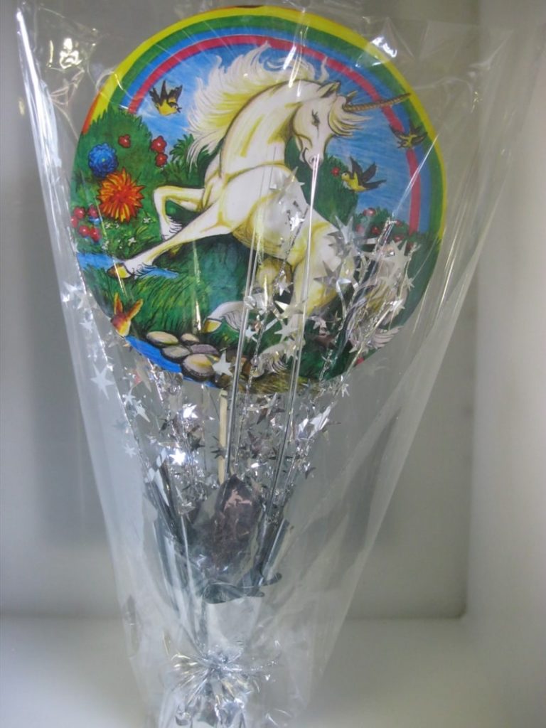 Rainbow unicorn Center piece 39cm – Fun Creations